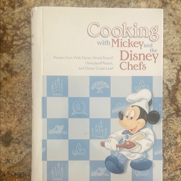 Disney | Kitchen | Disney White And Blue Kitchen Cookbook | Poshmark